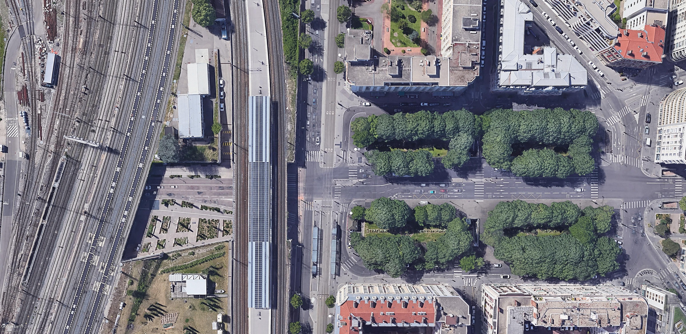 Lyon vue du ciel : des trains peuvent en cacher d'autres | Mediacités