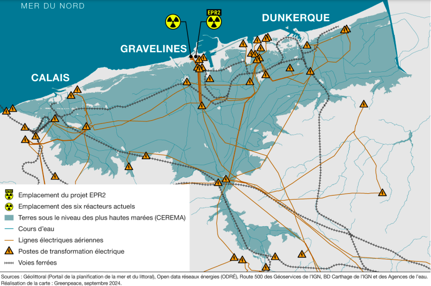 Les EPR de Gravelines menacés par la montée des eaux